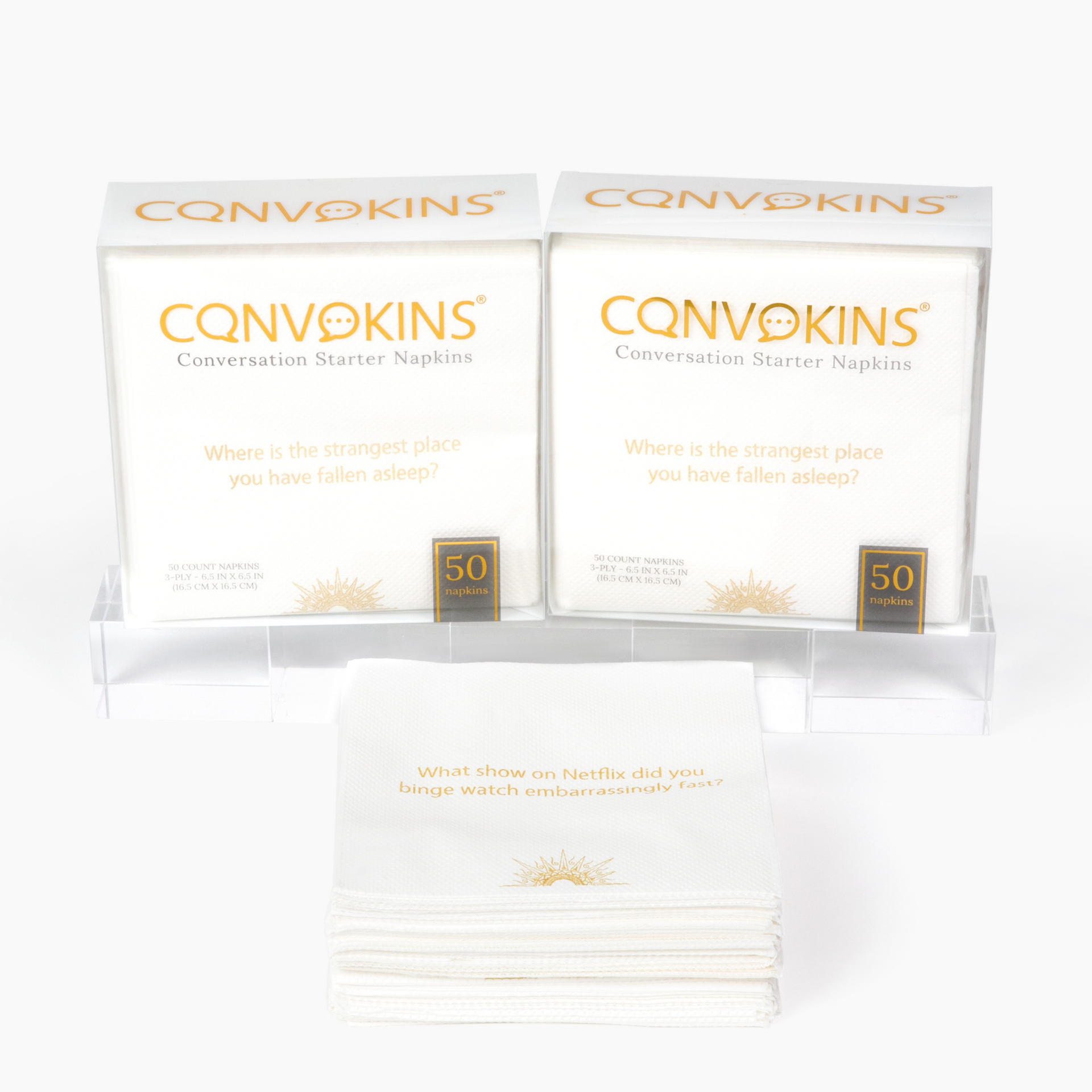 CONVOKINS® - Everyday Edition Conversation Starter Napkins – CÔTIER BRAND