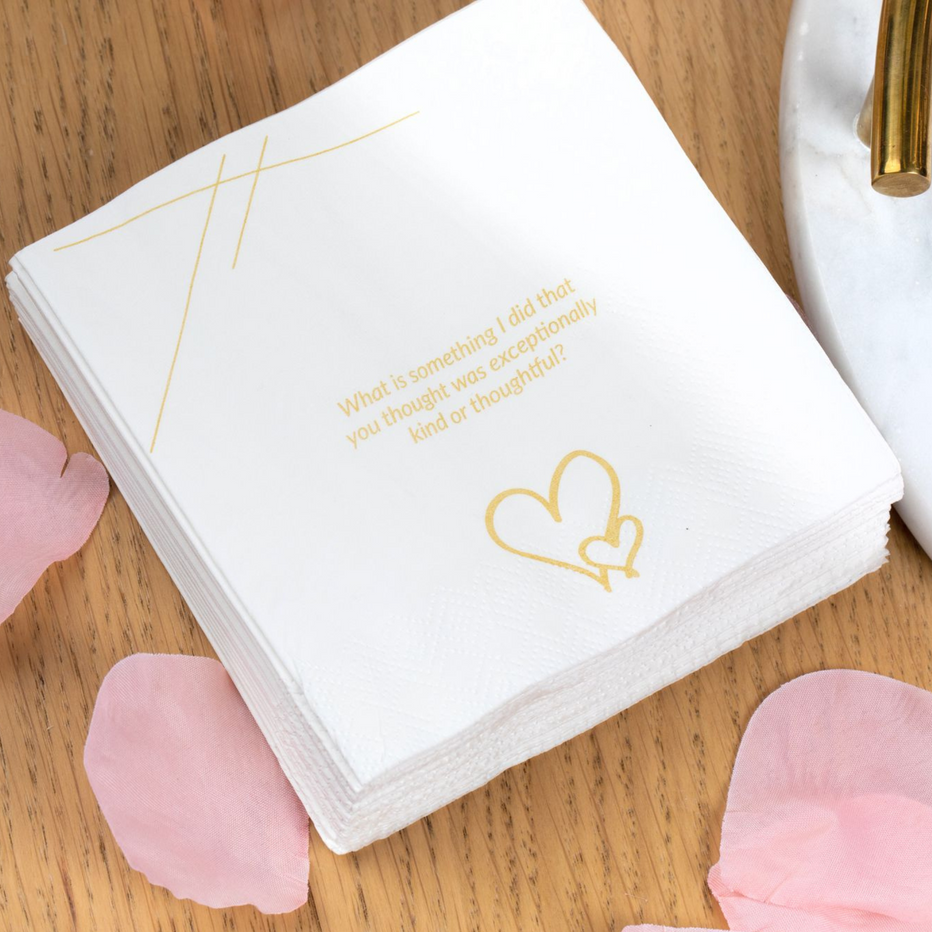 CONVOKINS® Couples Edition Conversation Starter Cocktail Napkins ...