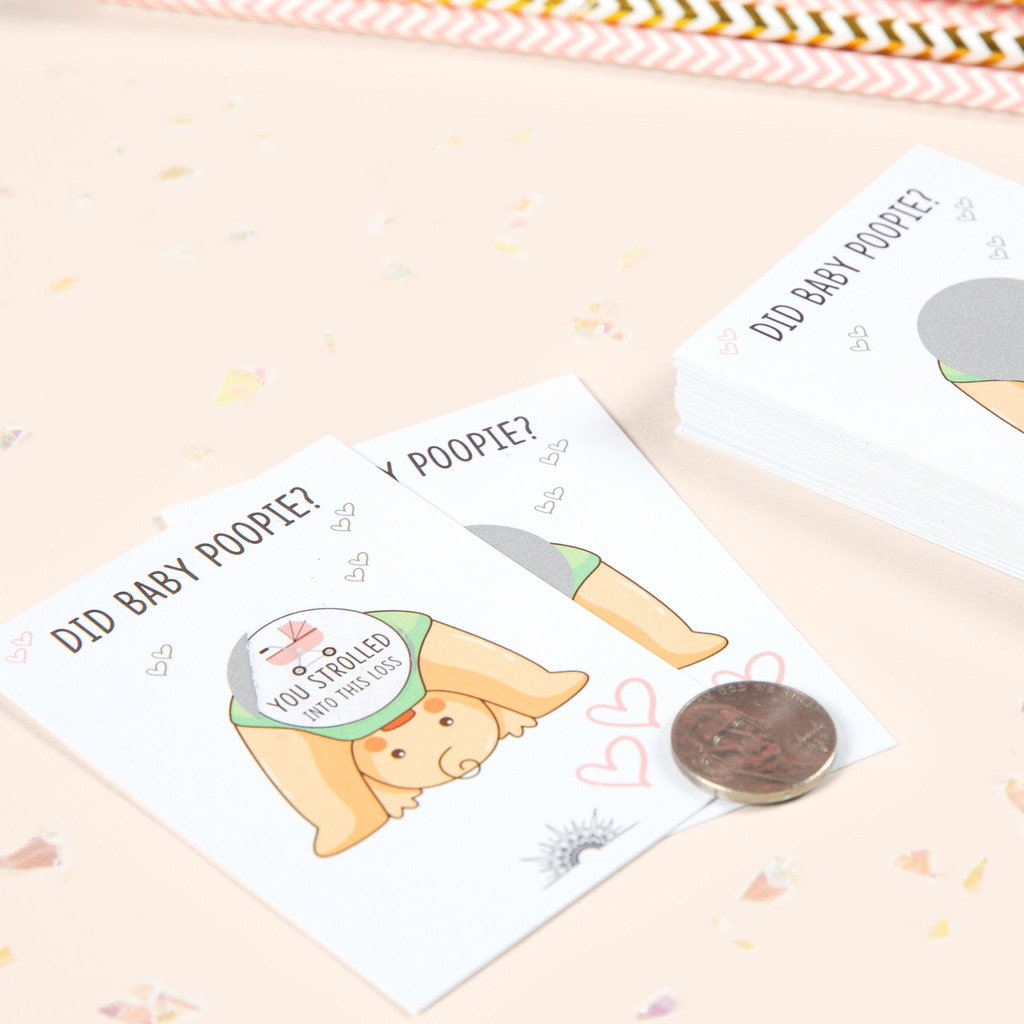 "Did Baby Poopie?"™ - Baby Shower Poop Emoji Scratch-Off Game – CÔTIER ...